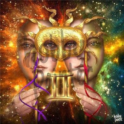 Schilderen op nummer Sterrenbeeld Tweeling – Hobby Painter